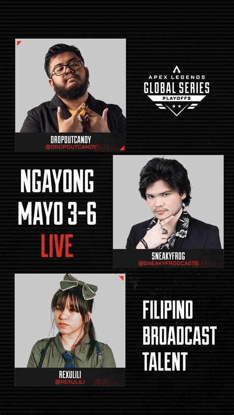 Algs Year 4 Split 1 Playoffs Filipino Broadcast 6 Images Behance