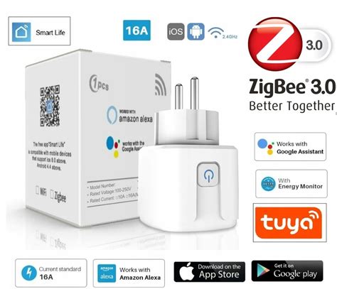 INTELIGENTNE GNIAZDKO ELEKTRYCZNE WIFI ZIGBEE TUYA ZP GNIAZDKO ELEKTRYCZNE ZIGBEE Cena