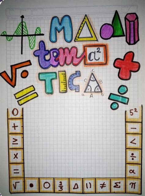 Maths Front Page Design For School And College Assignment En 2024
