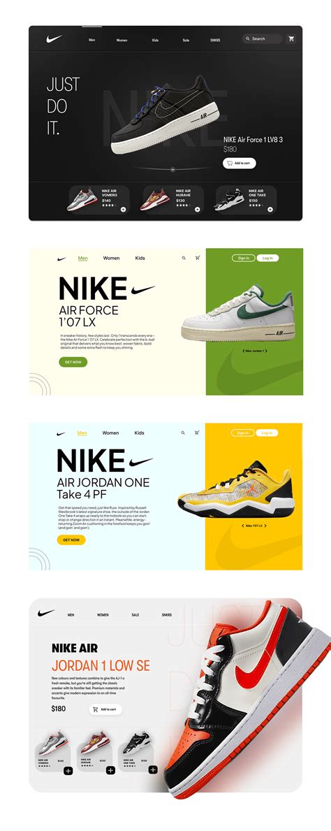Nike Website UI Design On Behance Nike Website UI Design On Behance