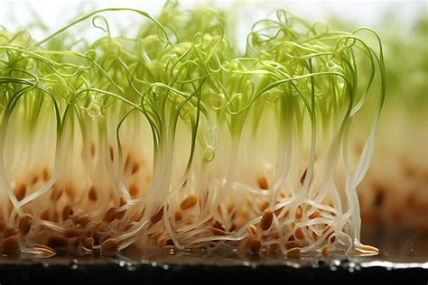 Growing Sprouts Sprouts Sprouts And Sprouting Wheat Grass In Oxtails