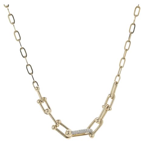 Tiffany And Co 18 Karat Yellow Gold City Hardwear Graduated Link