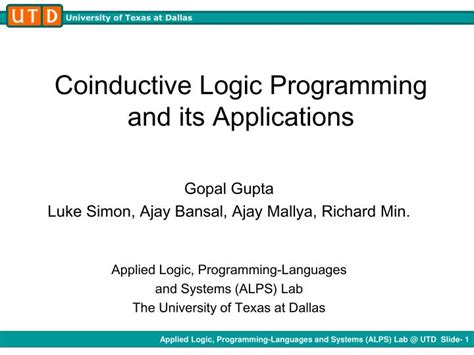 Ppt Coinductive Logic Programming And Its Applications Powerpoint