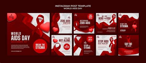 Premium Psd World Aids Day Instagram Posts