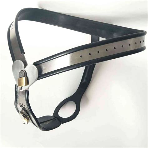 Female Stainless Steel Bdsm Chastity Belt Device With Heart Shaped