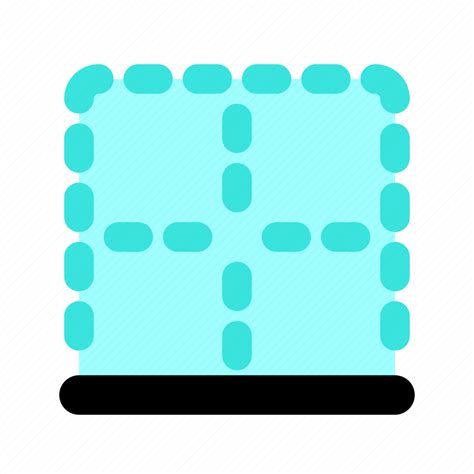 bottom border cell table column row spreadsheet icon download