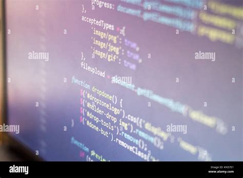 Javascript Code Computer Programming Source Code Abstract Screen Of Web Developer Digital