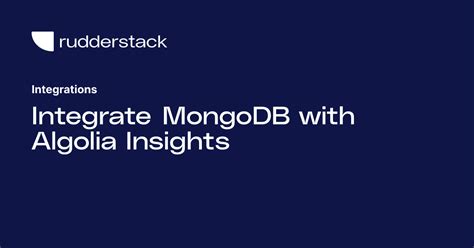 Integrate Mongodb With Algolia Insights