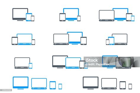 レスポンシブ Web デザイン アイコン セット アイコンのベクターアート素材や画像を多数ご用意 アイコン アイコンセット