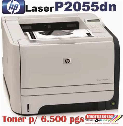 Impressoras tons e cores - Impressora HP Laserjet P2055DN