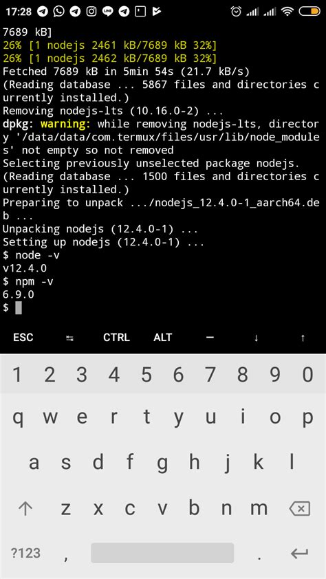 Installation Nodejs And Express Generator Di Termux Android By Fachru