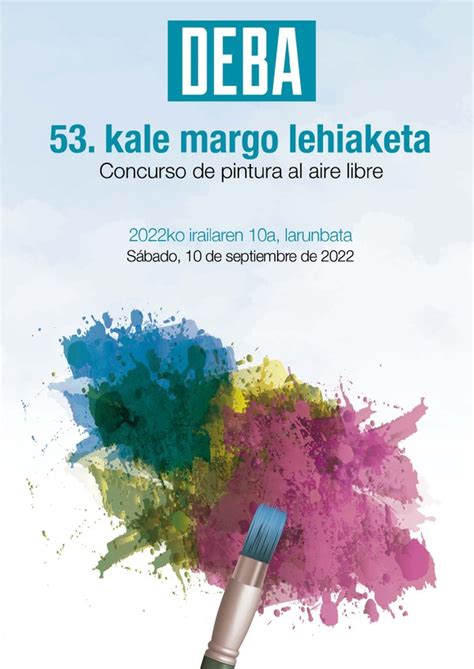 El 10 De Septiembre Se Celebrará La Edición 53 Del Concurso De Pintura