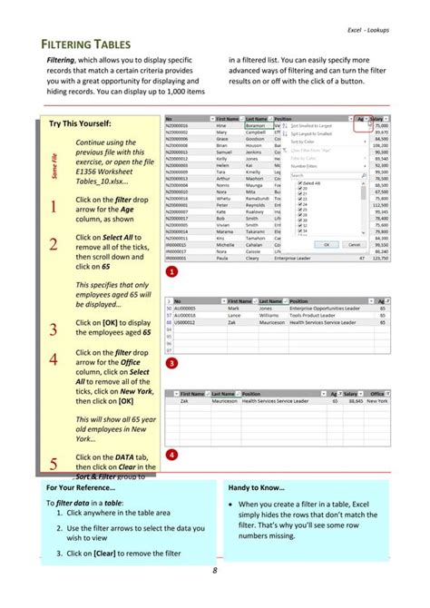 excel vlookup and hlookup lecture notes all excel vlookup notes pdf