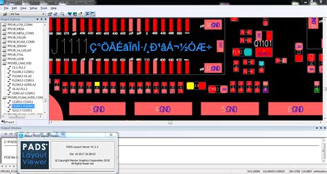 Pads Layout Viewer Measure Distance Green Lab