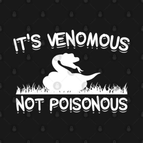 Its Venomous Not Poisonous Snake Lover T Shirt TeePublic