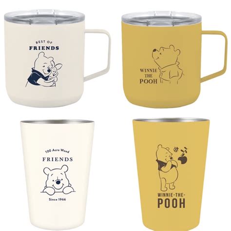 現貨 日本 迪士尼disney 小熊維尼 Pooh 不鏽鋼杯 不銹鋼 保冷 保溫 隨行杯 咖啡杯 杯子 水杯 460ml 蝦皮購物