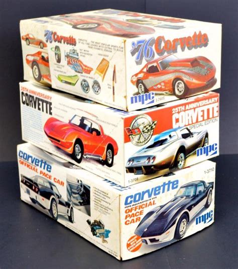 Sold Price Three MPC Corvette 1 25 Scale Model Kits 1978 79 7605 3708