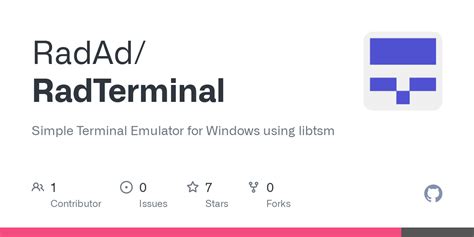 Github Radadradterminal Simple Terminal Emulator For Windows Using