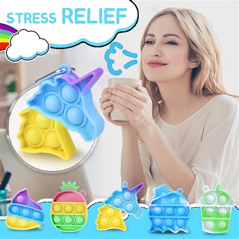 Mini Push It Pop Fidget Stress Relief Toys Set Toyster