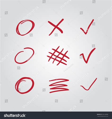 Vector Set Design Check Marks Icons Stock Vector Royalty Free Shutterstock