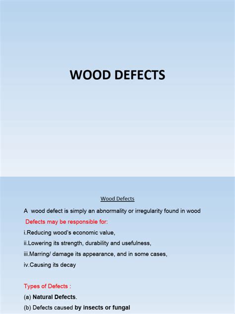 6 Wood Defects Pdf Wood