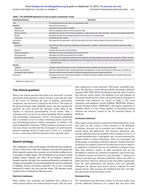 Systematic Review And Meta Analysis Methodology Pdf