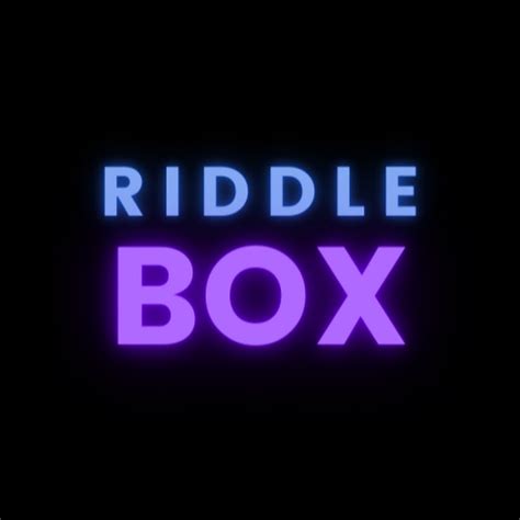 Riddle Box Youtube