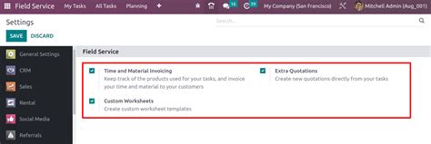 how to manage field service tasks in odoo 16