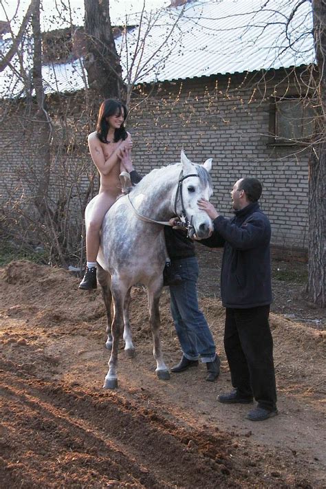 Naked Rider In The Moscow Stable Russian Sexy Girls
