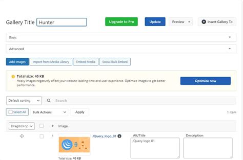 ViKiMi INFOTECH Tạo GALLERY cho WordPress Website Trình diễn hiệu quả chất lượng