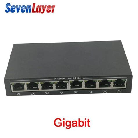 Hot Gigabit Switch Hub 10 100mbps Base 8 Ports High Performance Ethernet Network Switch Support