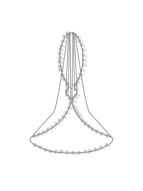 Voal De Mireasă 300 Cm Tiv Dantelă S425 Magazinul Mireselor