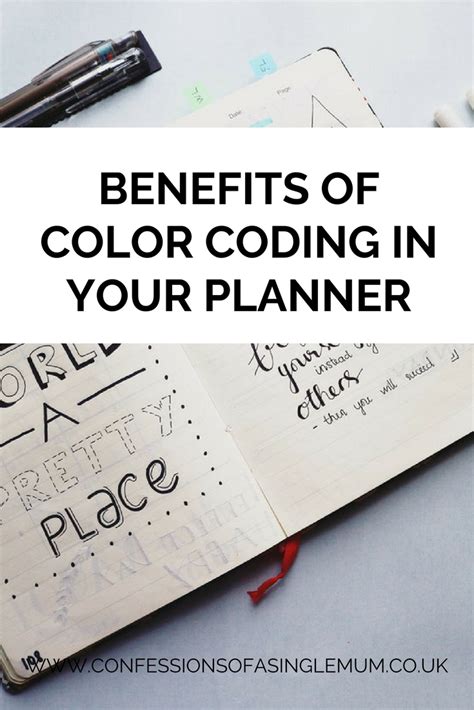 Benefits Of Color Coding In Your Planner