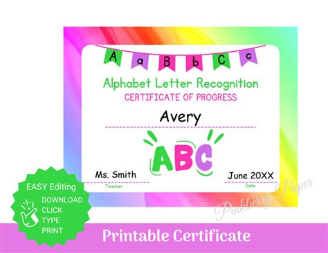 I Know My Alphabet Certificate Free Printable Printable Alphabet Letters