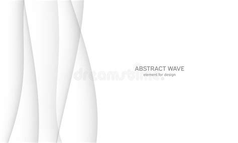 Abstract White Background With Smooth Gray Lines Waves Modern And Fashion Gradient Geometric