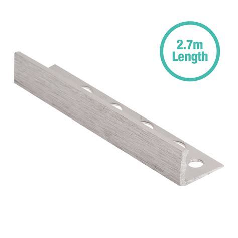 Straight Edge Brushed Chrome ESA Aluminium 2 7m By Genesis Buy