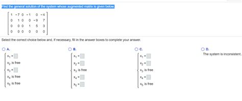 solved find the general solution of the system whose