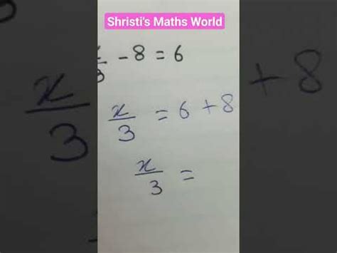 Algebra Transposition Method Maths Mathproblem Tabletrick