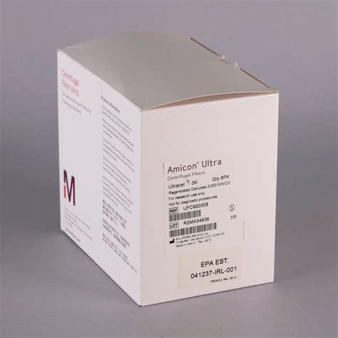 Millipore Amicon Ultra 15ml Ultracel 3k Centrifugal Filters Ufc900308