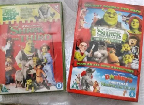 SHREK DVDS SHREK 1 SHREK 2 SHREK 3D SHREK 3 SHREK THRILLING TALES