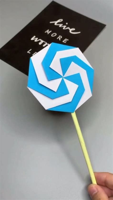 Diy Lollipop Origami Tutorial Paper Crafts Diy Ts Origami Crafts
