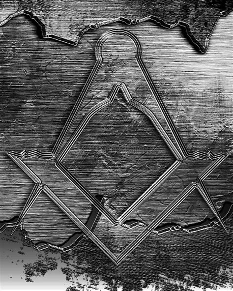 Masonic Square And Compass Symbol Stock Vector Illustration Of