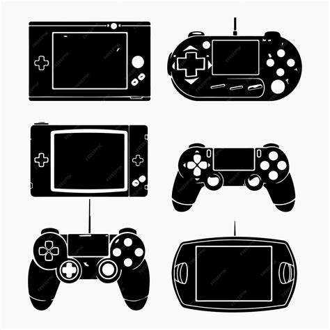 Premium Vector Game Console Silhouette 11