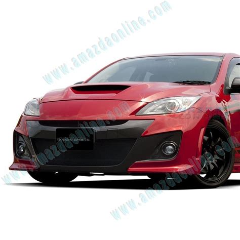 10 13 Mazdaspeed 3 [mps Bl3fw] Knightsports Front Bumper With Grill Aero Kit Kzg 71302 Amazda