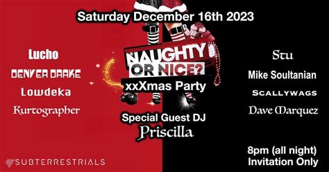 Naughty Or Nice Xxxmas Party Watsonville Wetlands December 16 To