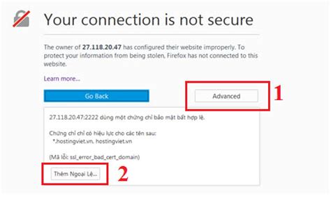 Khắc phục lỗi Your connection is no secure Thuê máy chủ ảo VPS chất lượng