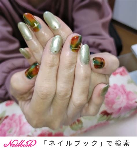 秋オールシーズンハンドタイダイニュアンス Nb1112d75f098cのネイルデザイン No8468424 ｜ネイルブック