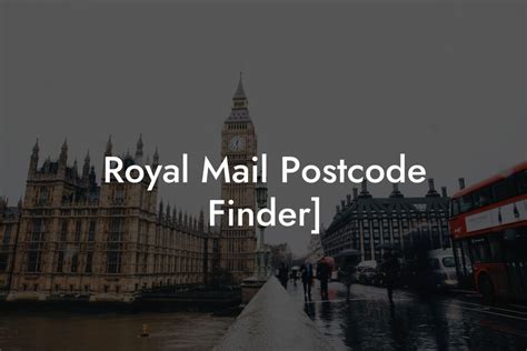 Royal Mail Postcode Finder