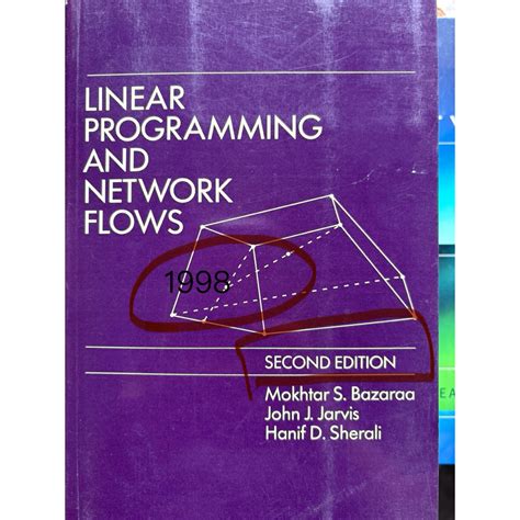 原文書）線性規劃與網路流2e Linear Programming And Network Flows 蝦皮購物