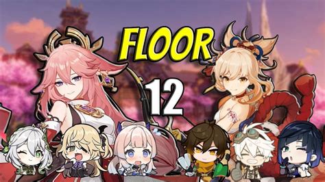 45 Spiral Abyss C0 Yae Miko Hyperbloom And Yoimiya Vaporize Genshin